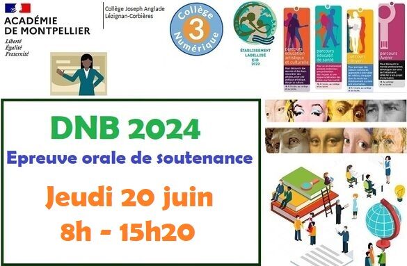 Epreuve orale de soutenance du DNB [BIS] - Actualités - COLLEGE JOSEPH ANGLADE